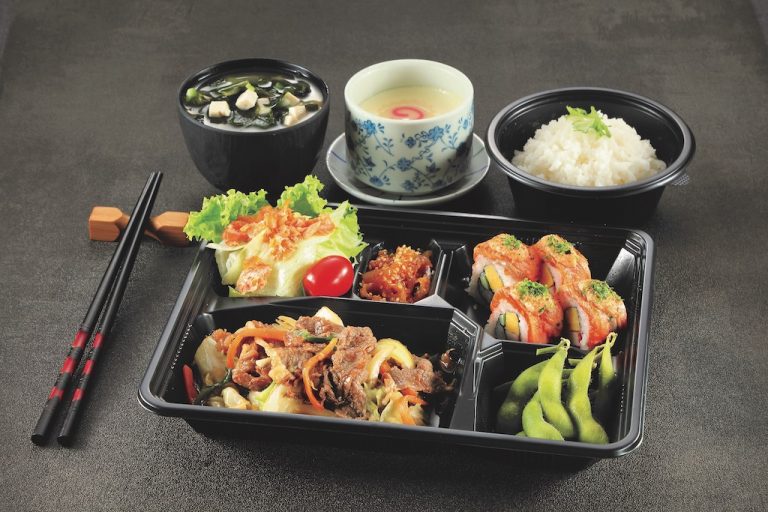 8 Salmon Mentai Yaki To Hotate Kinoko Butter Itame Bento Set Pampermy